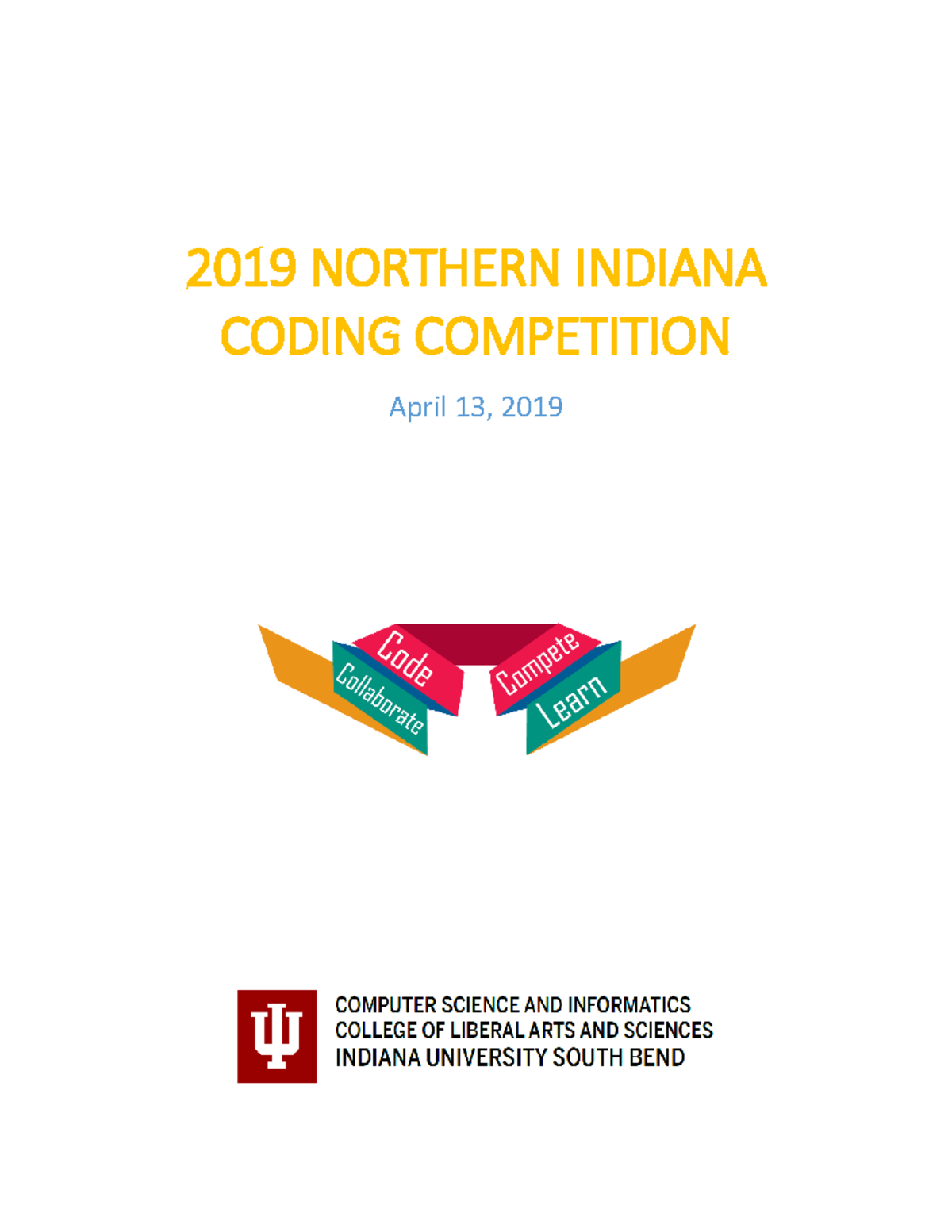 Round 1 - Computer Science - 2019 NORTHERN INDIANA CODING COMPETITION ...