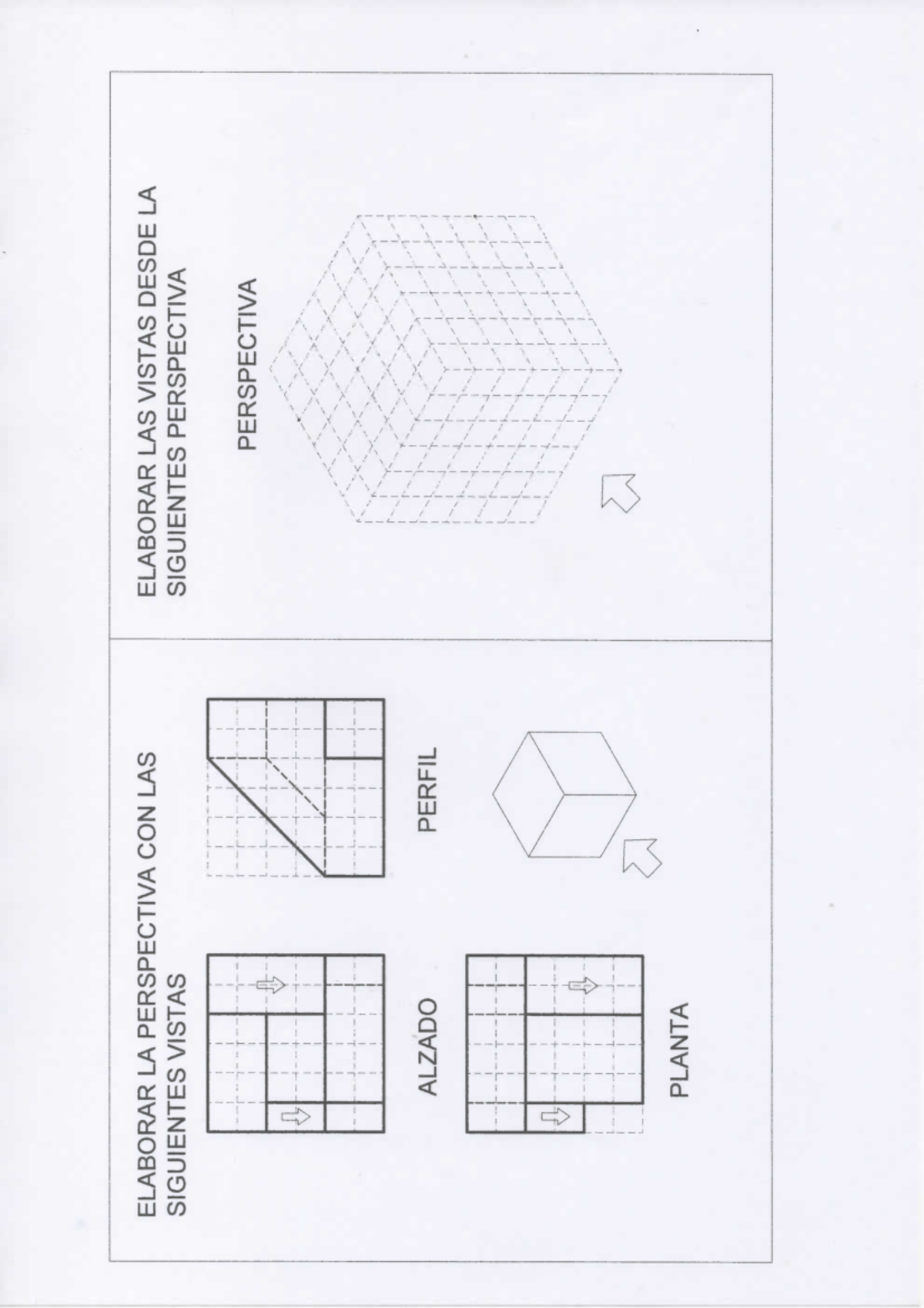 Perspectiva Axonométrica 1 - Geometría y dibujo de arquitectura - Studocu