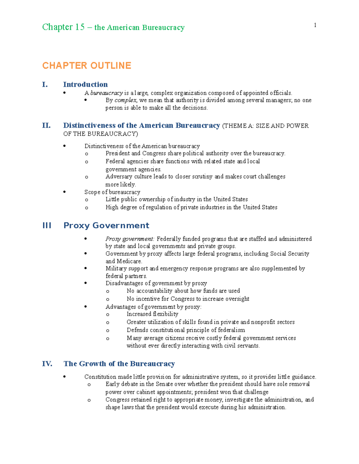 The American Bureaucracy - Chapter 15 – the American Bureaucracy ...