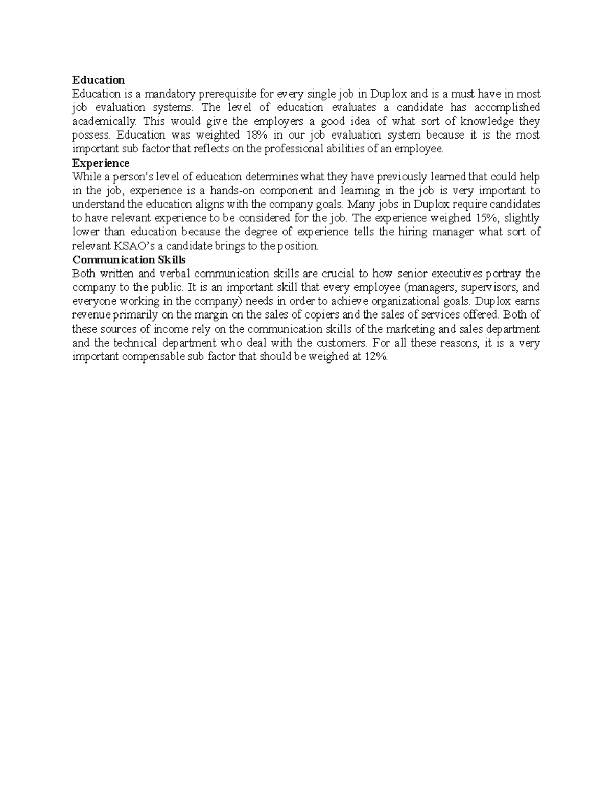 Duplox Section D - My work - Education Education is a mandatory ...