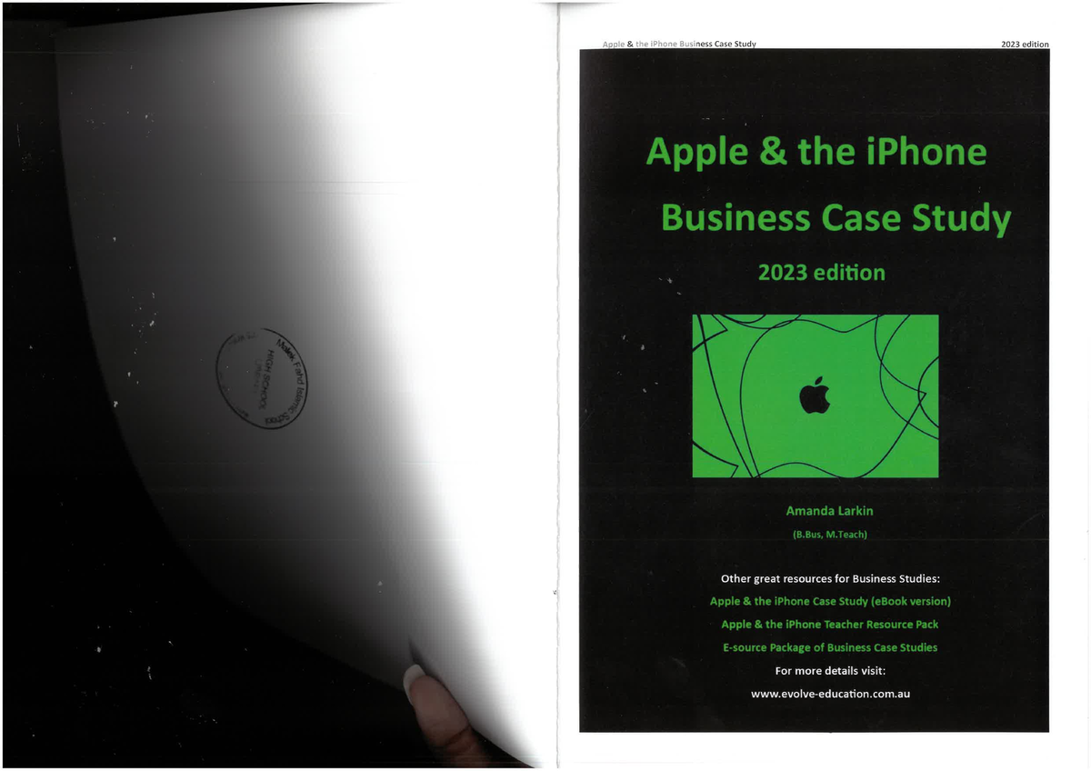 Apple iPhone Case Study - 2023 OPERATIONS.pdf - Apple the iPhone Business Case Study 2023 ...