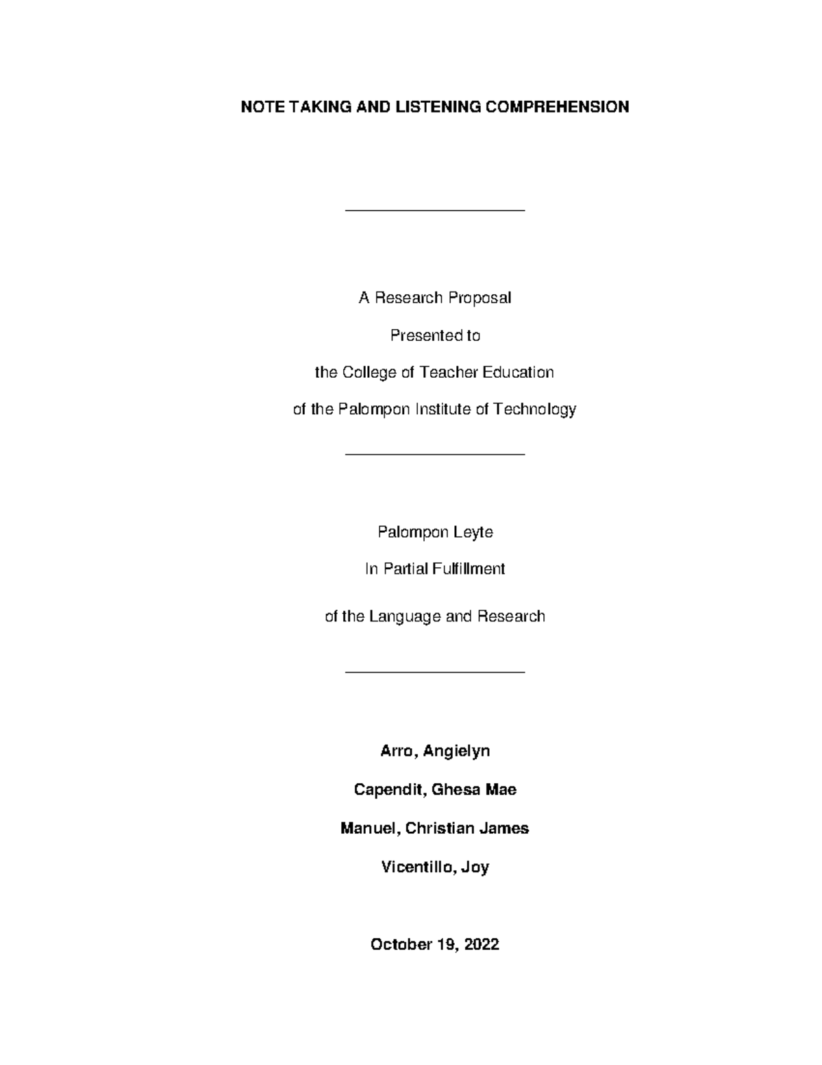 Local media 5940470380881863613 - NOTE TAKING AND LISTENING ...