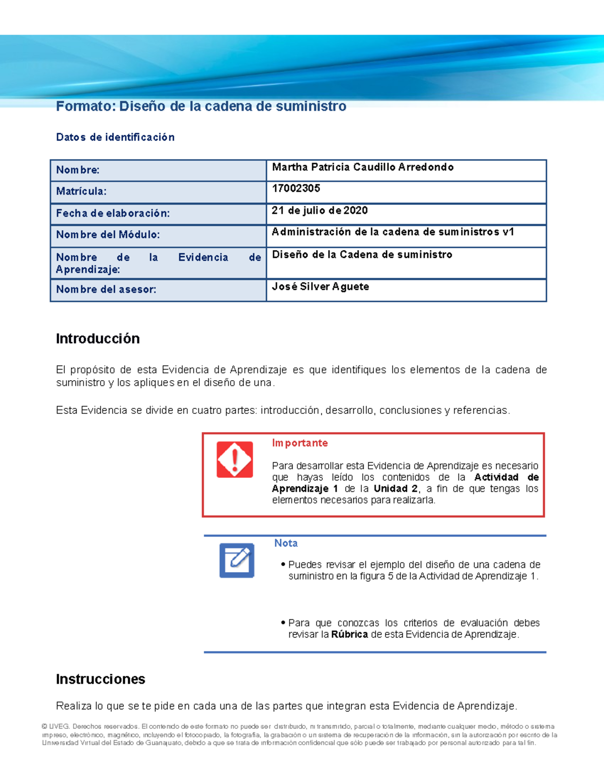 Caudillo Martha Cadena La Vaquita - Formato: Diseño de la cadena de ...