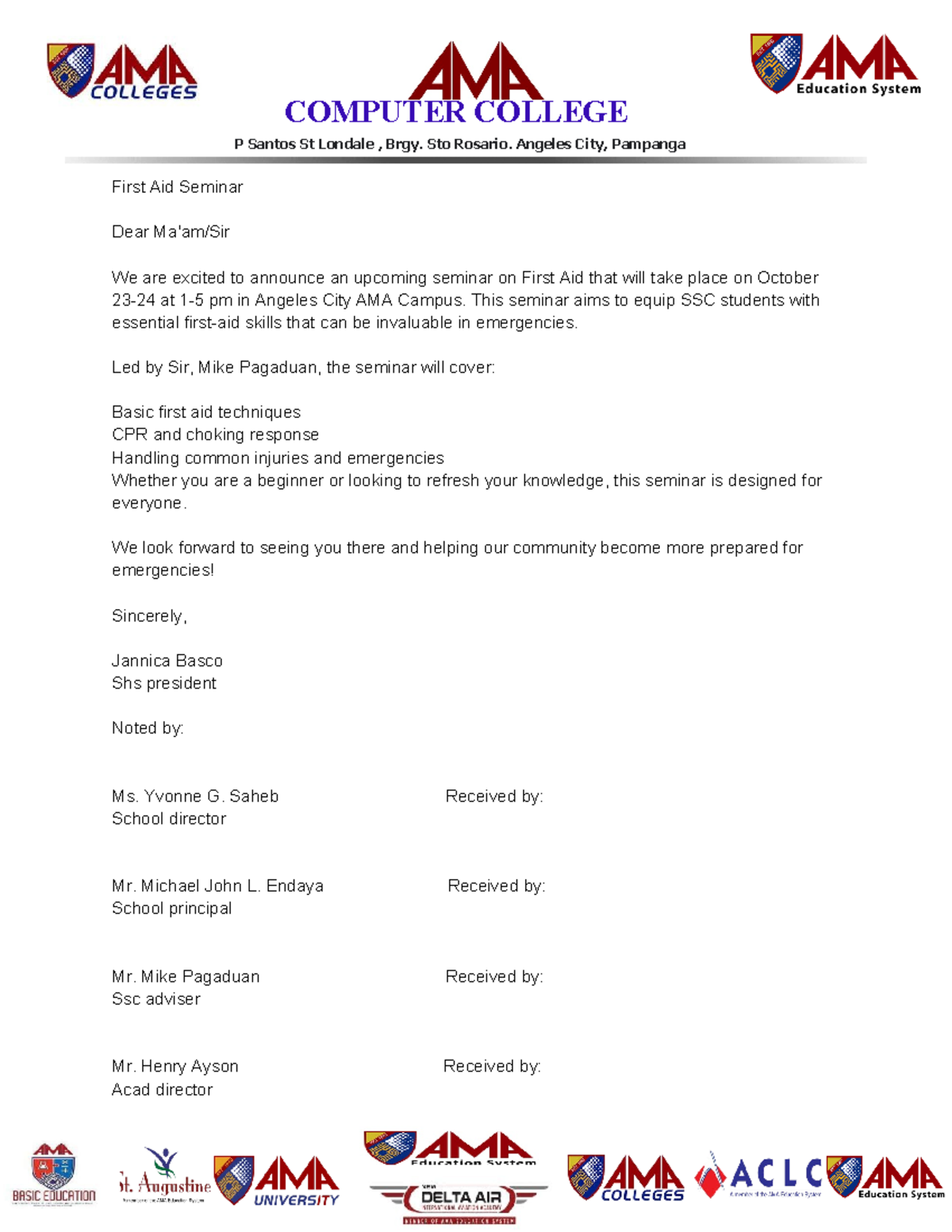 Proposal and Flow of the event for intrams&fundrasing - COMPUTER ...