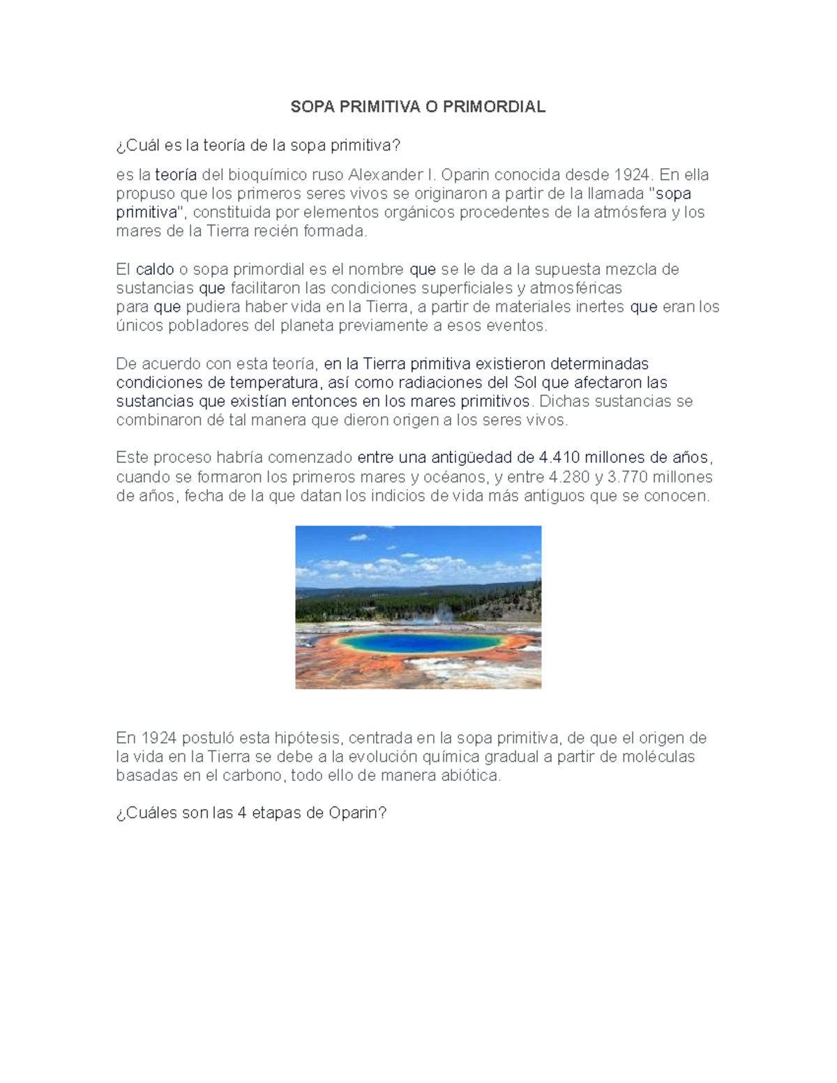 SOPA Primitiva O Primordial - SOPA PRIMITIVA O PRIMORDIAL ¿Cuál es la ...