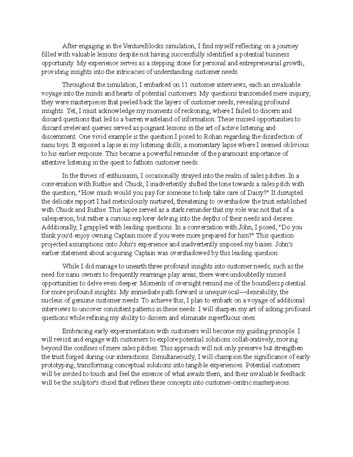 Venture Block - Assignment you have to do if you join this class ...