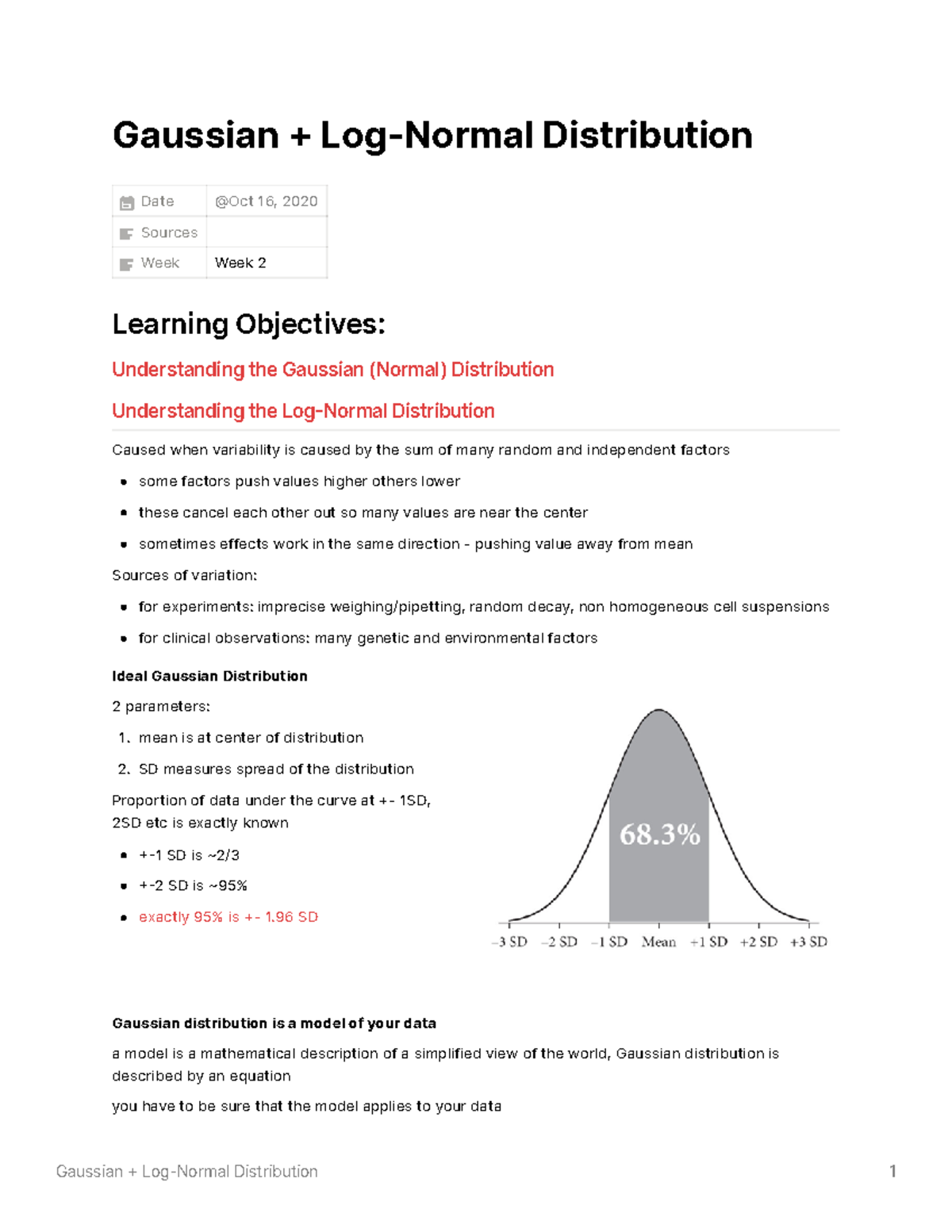 Gaussian Log-Normal Distribution - Gaussian + Log-Normal Distribution 1 ...