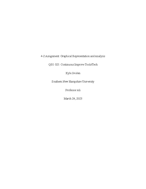 QSO 325 Final Project: Milestone Two - Final Project: Milestone Two Southern New Hampshire - Studocu