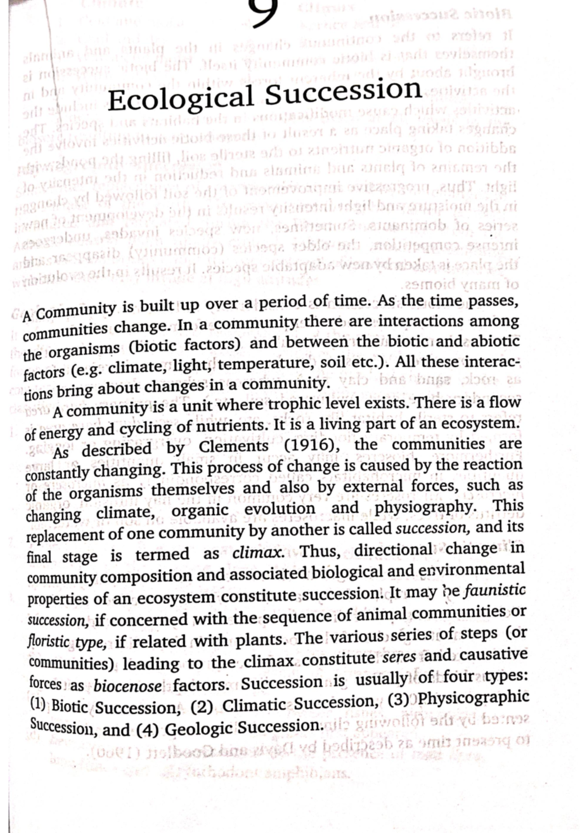 Ecological Succession - Geography - Studocu