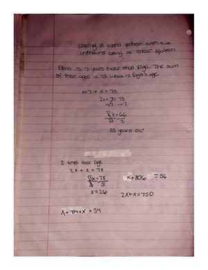Sarah's Math 100p Notes - word problems with common multipies choose a ...