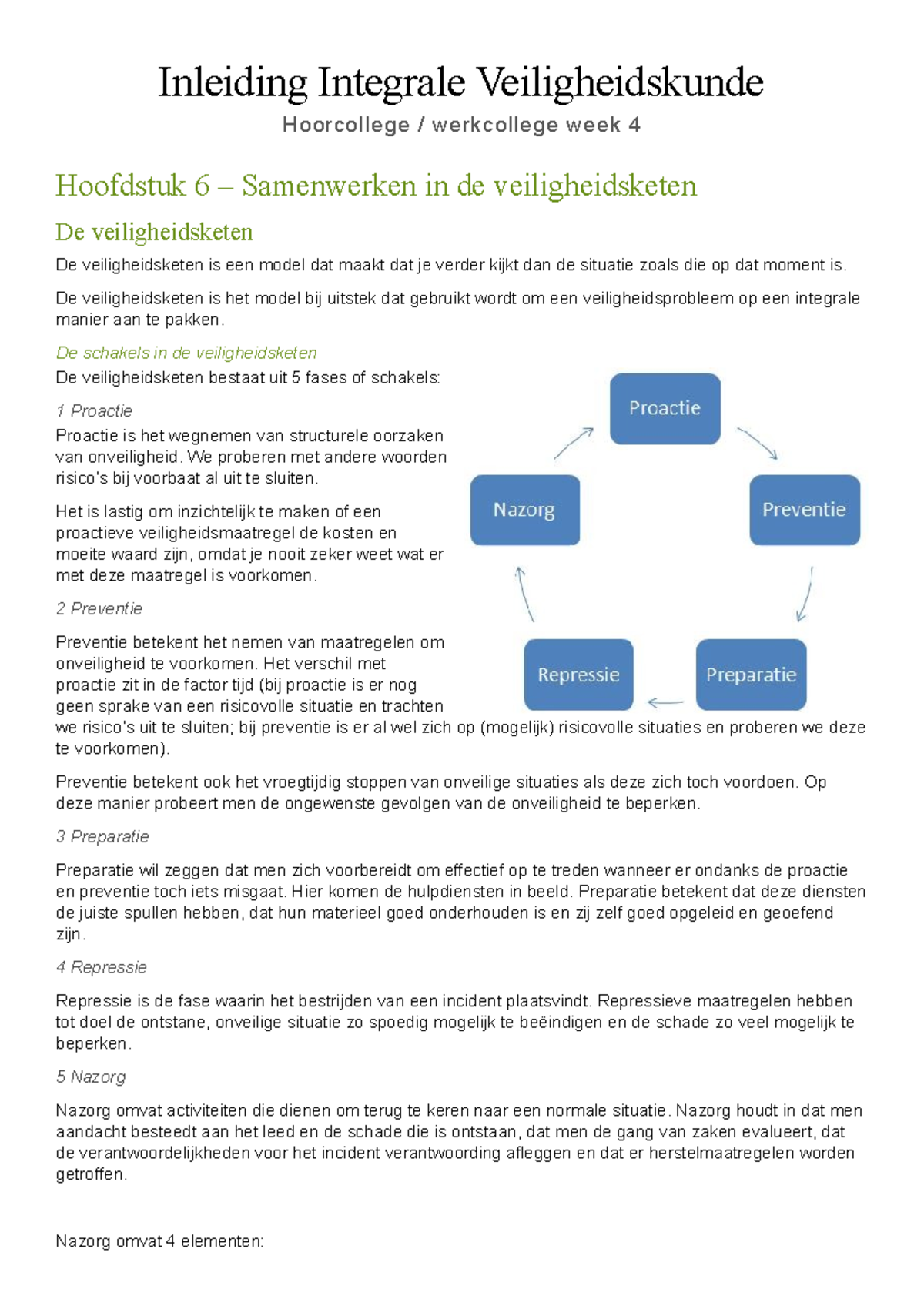 Rol Security Manager - Inleiding Integrale Veiligheidskunde Hoorcollege ...