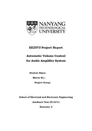 Lab6 Tay Kai Xiang Justin - EE2073 - Studocu