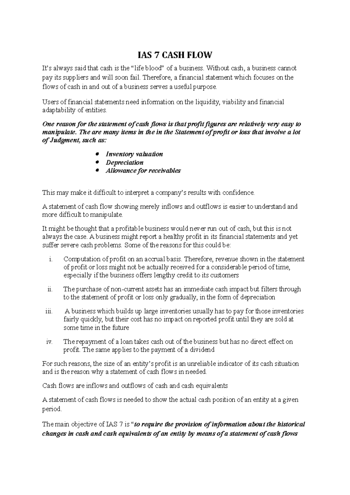 BS 420 Consolidated statement of cash flows and foreign currency - IAS ...