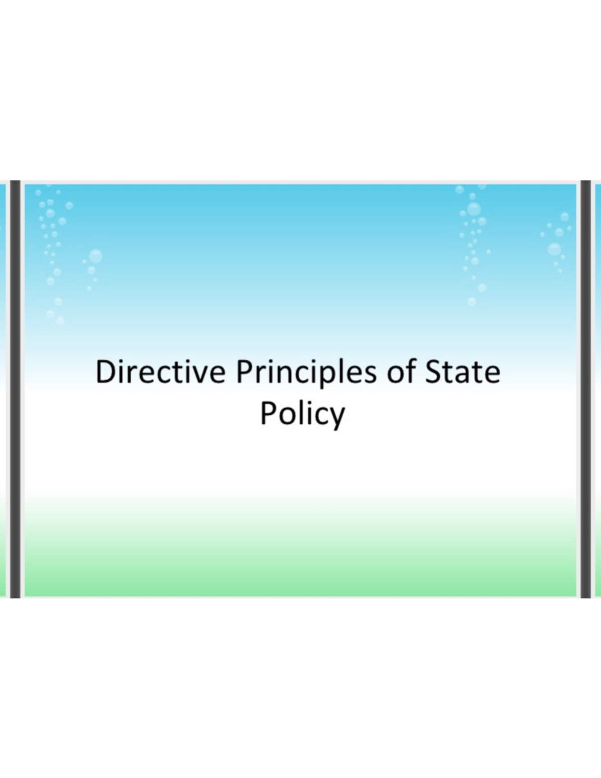 Directive principles of state policy - Political Science - Studocu