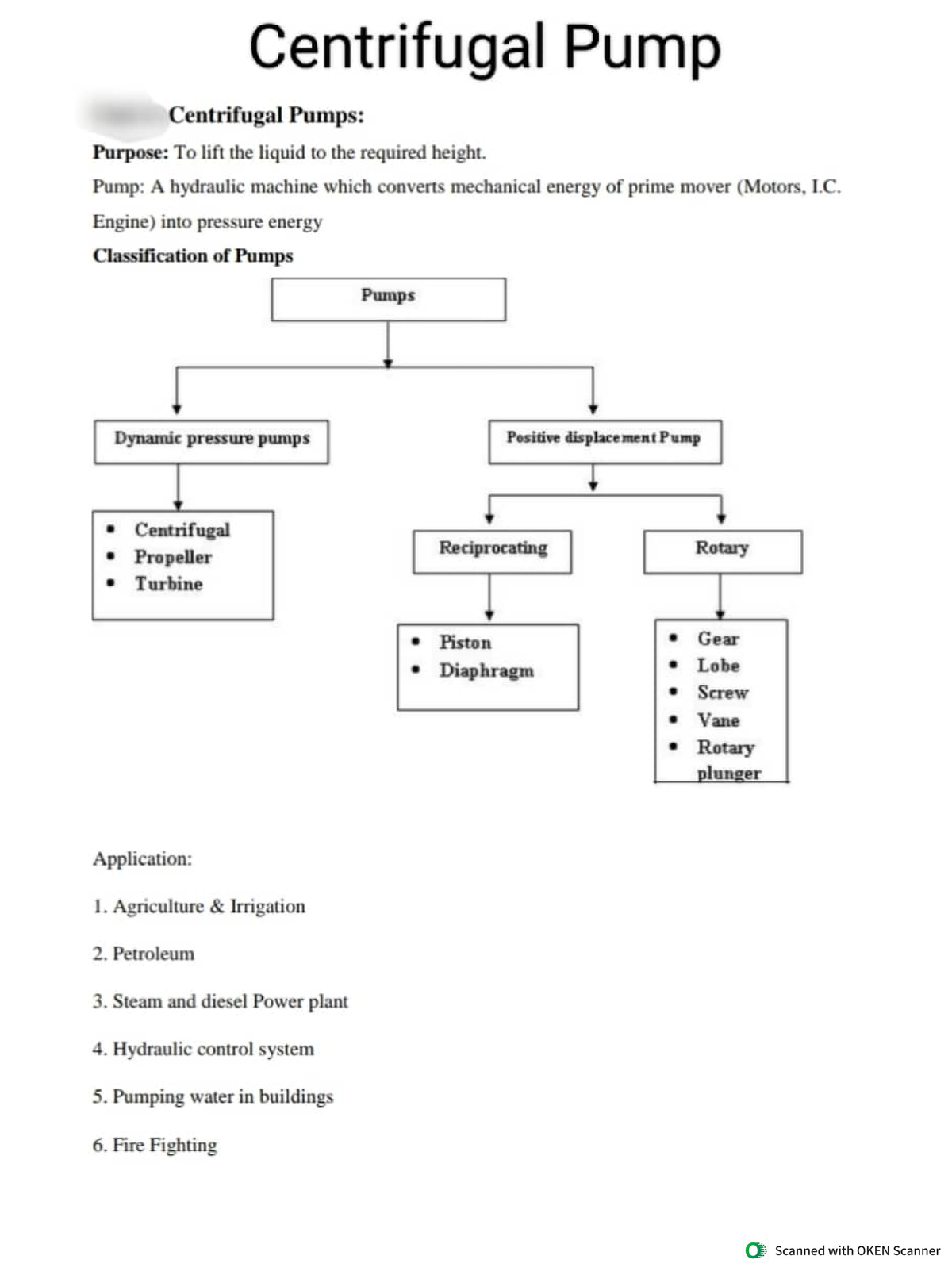 Centrifugal Pump - fluid mechanics - Studocu