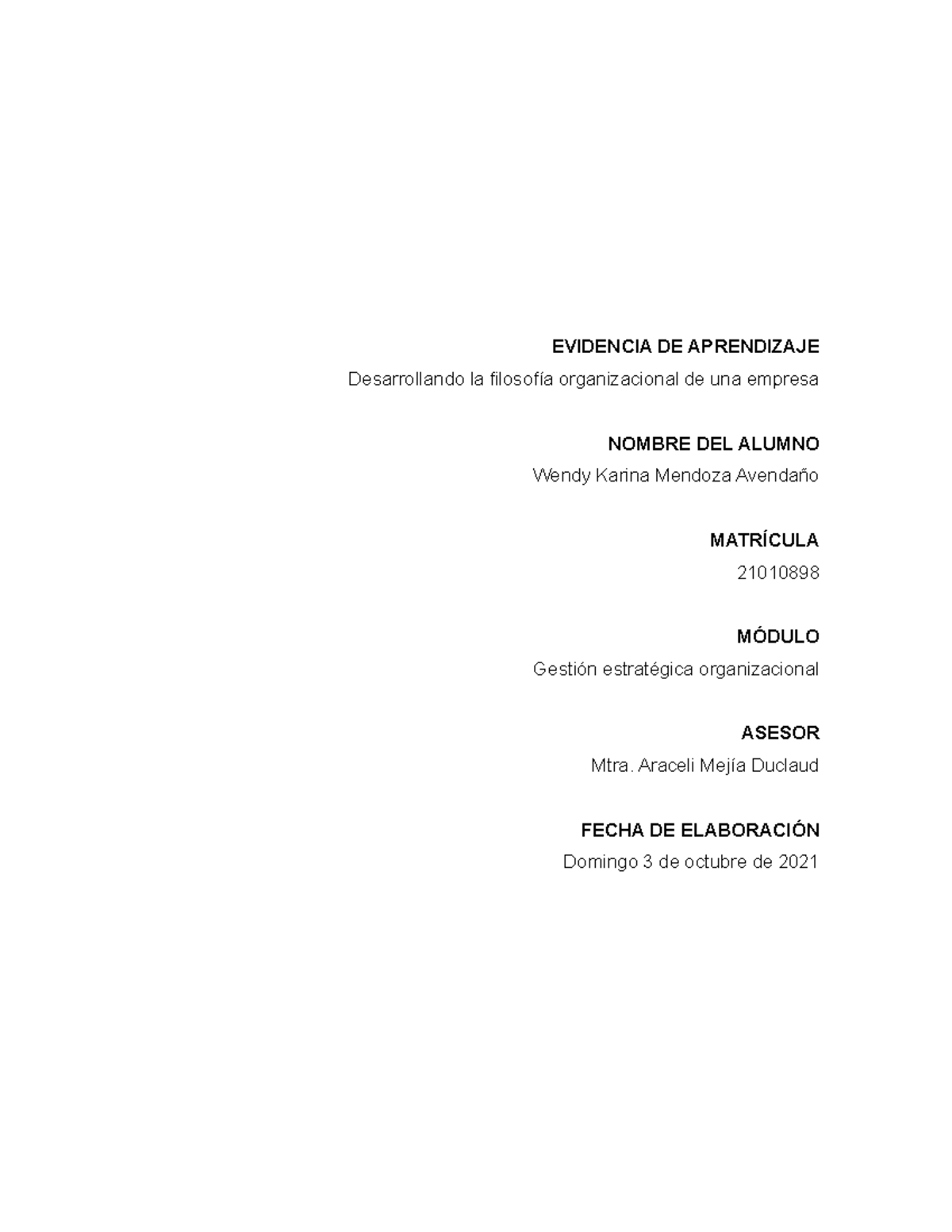 Desarrollando la filosofía institucional de una empresa - Gestion ...
