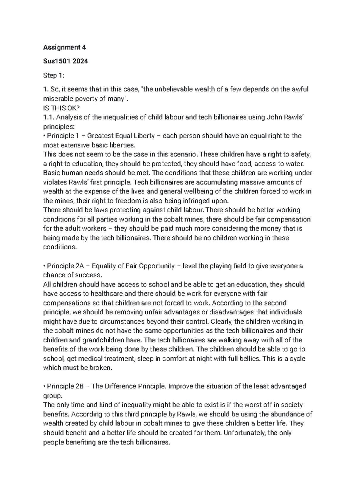 Sus1501 2024 4 ass - Assignment 4 Sus1501 2024 Step 1: So, it seems ...