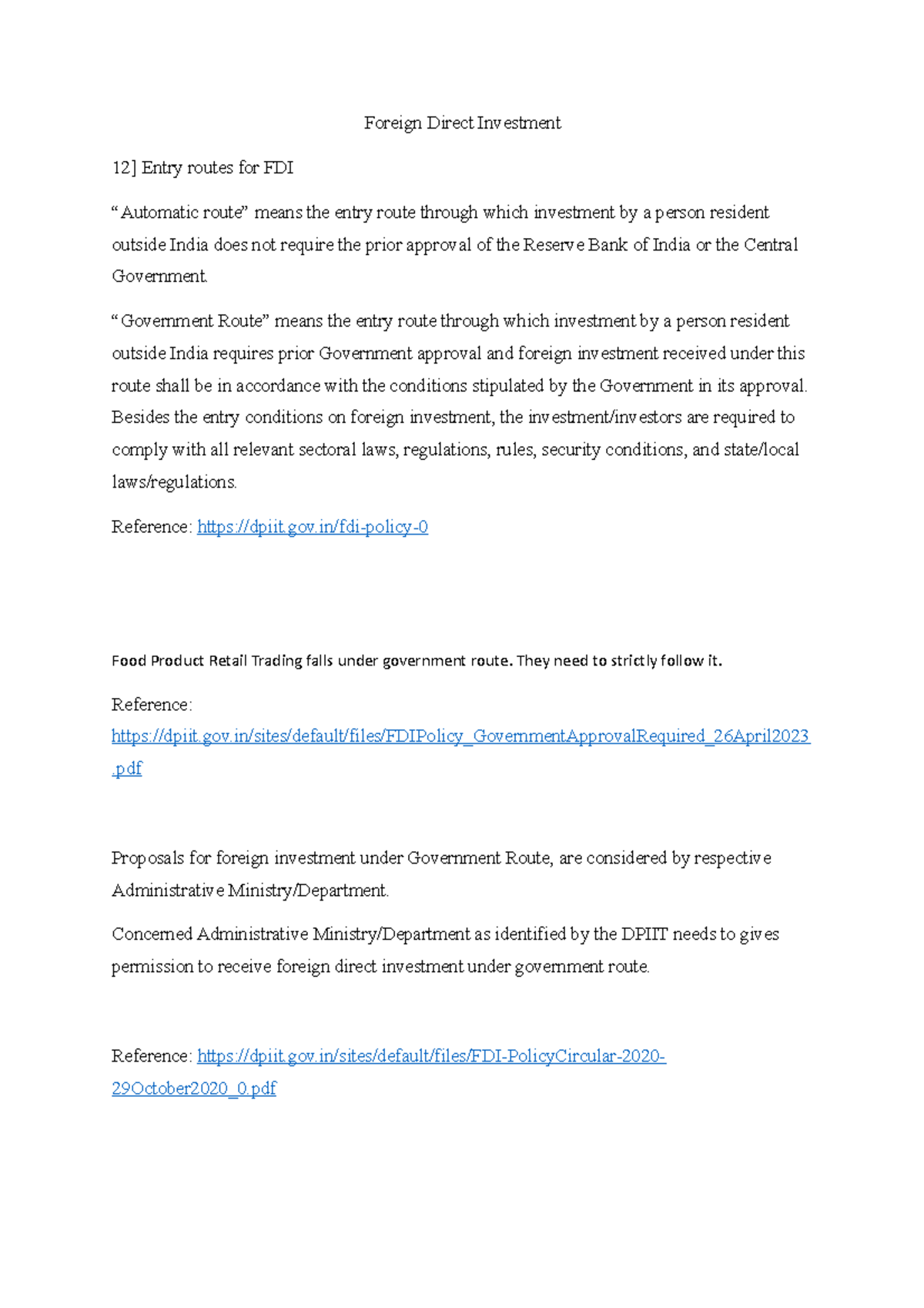 FDI - It tells more on foreign direct investment - Foreign Direct ...