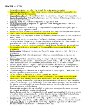 Chapter 9 - Notes - Managers must communicate with their subordinates ...