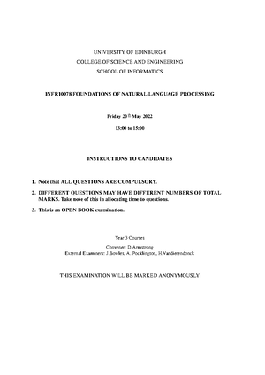 L18 Compositional Semantics - L compositional semantics ####### Foundations of Natural Language ...
