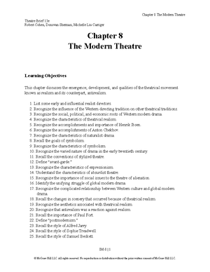 Chapter 6 Notes - What is Directing? - Theatre Brief 13e Robert Cohen ...