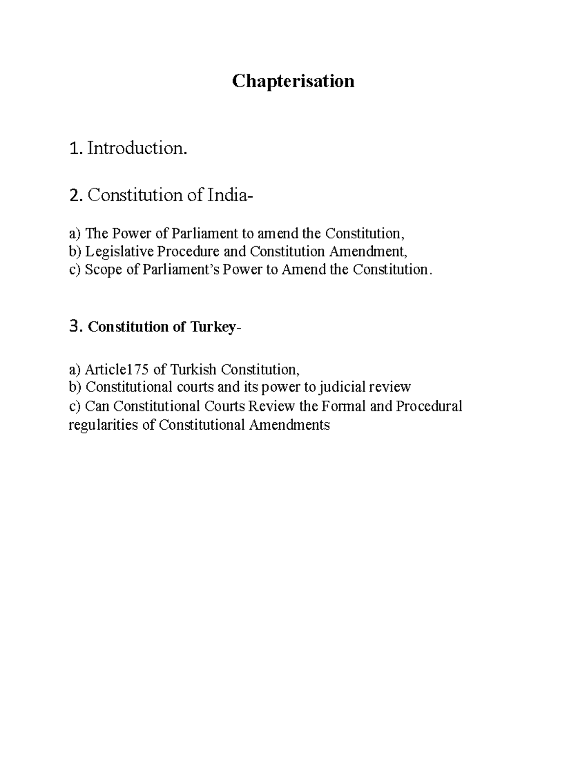 Comprative study of amendment process of indian and turkish ...