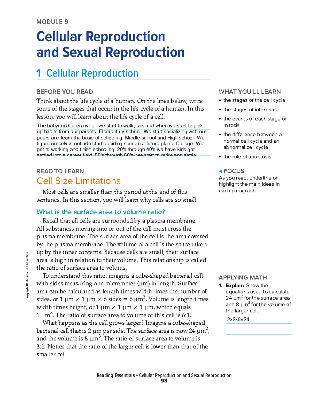 REs2 - Science - Copyright © McGraw-Hill Education Reading Essentials ...