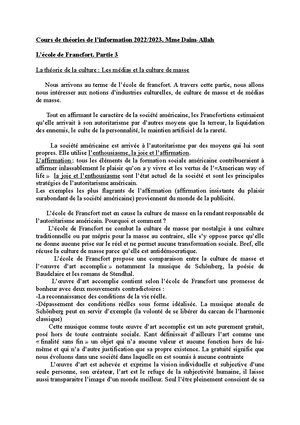 Cours 2 Le fonctionnalisme américain - Deuxième diffusion du module de ...