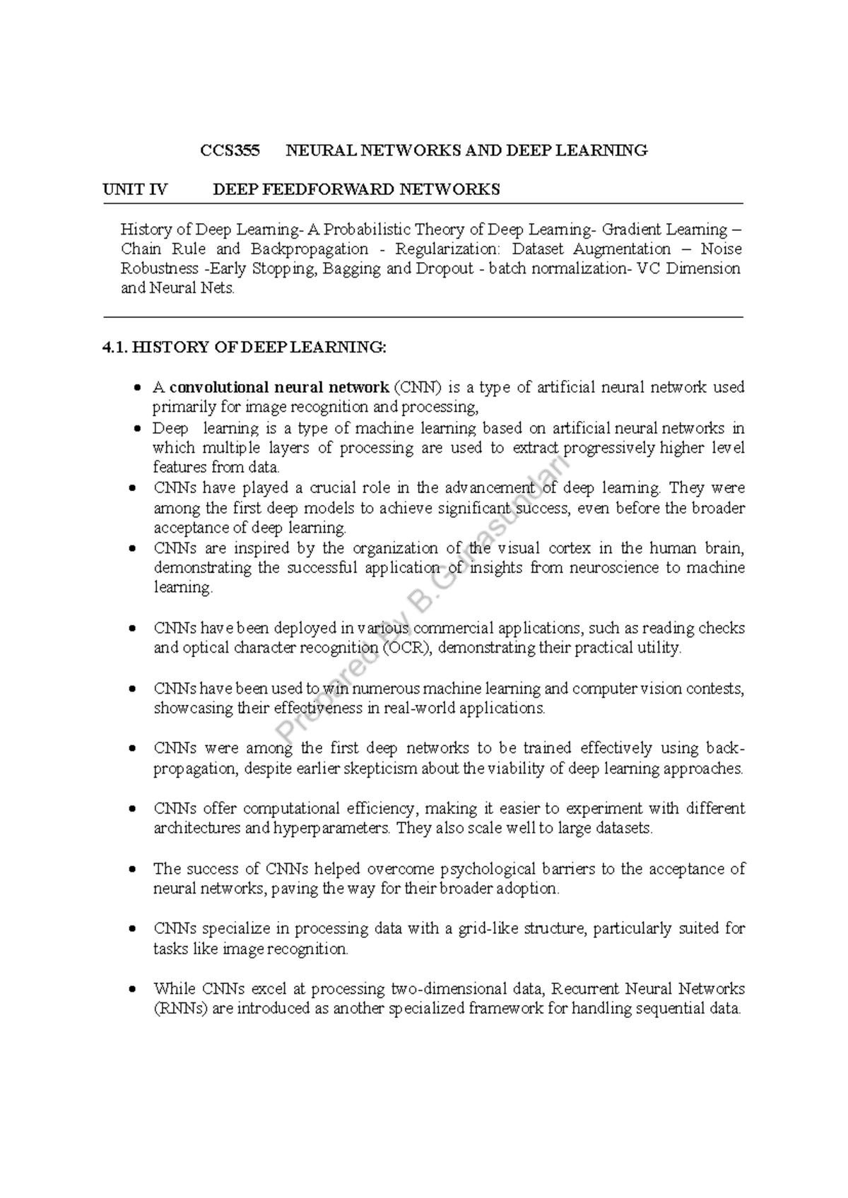 Unit Iv Deep Feedforward Networks New Watermark Ccs355 Neural Networks And Deep Learning Unit