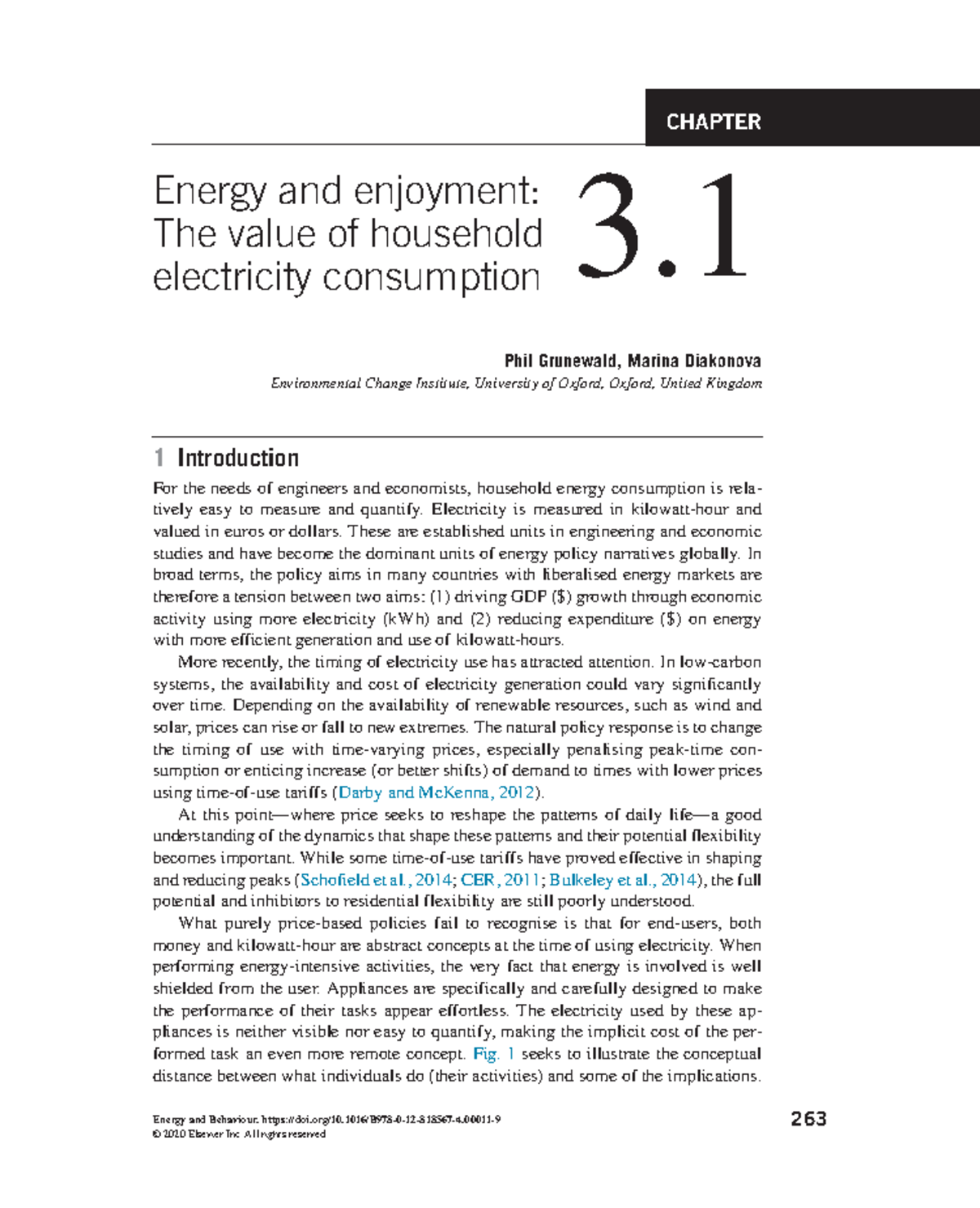 Renewable Energy Monitoring - CHAPTER Energy and Behaviour. doi/10.1016 ...