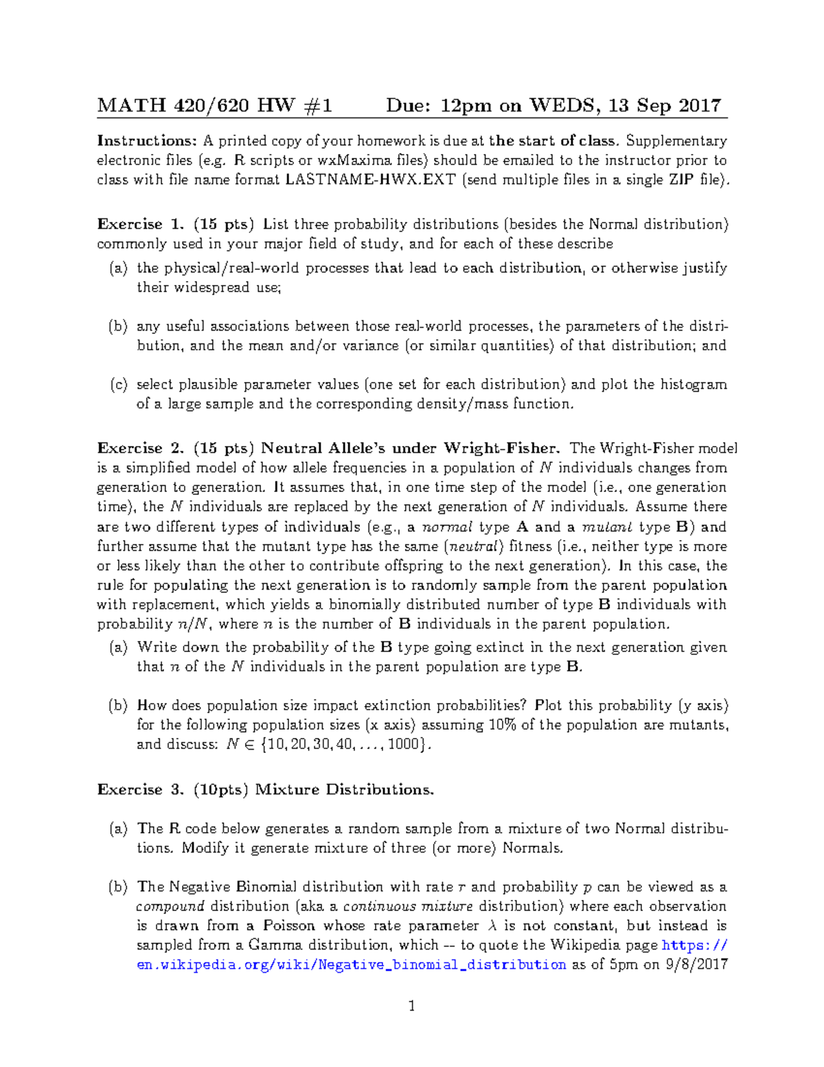 Homework 1 Questions - MATH HW Due: 12pm on WEDS, 13 Sep 2017 ...