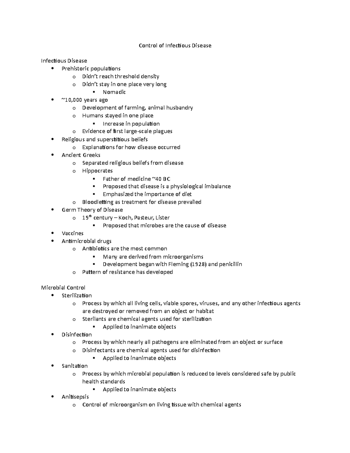 Micro lecture 21 - Professor Keating - Control of Infectious Disease ...