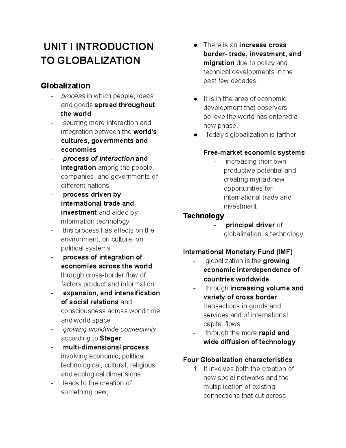 Midterms Compiles - Unit 1 to Unit 3 - UNIT I INTRODUCTION TO ...