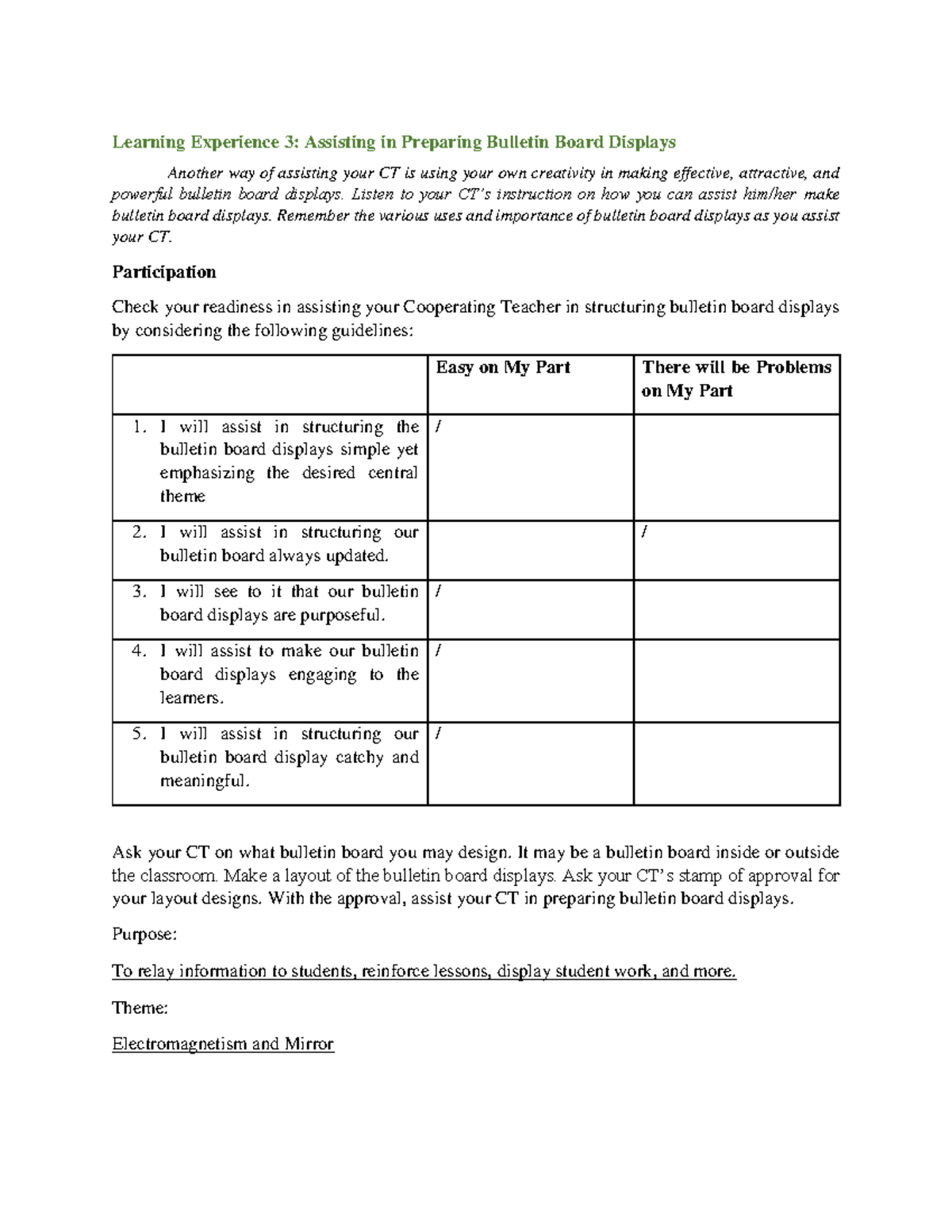 Learning Experience 3 - Field Study 02 - Learning Experience 3 ...