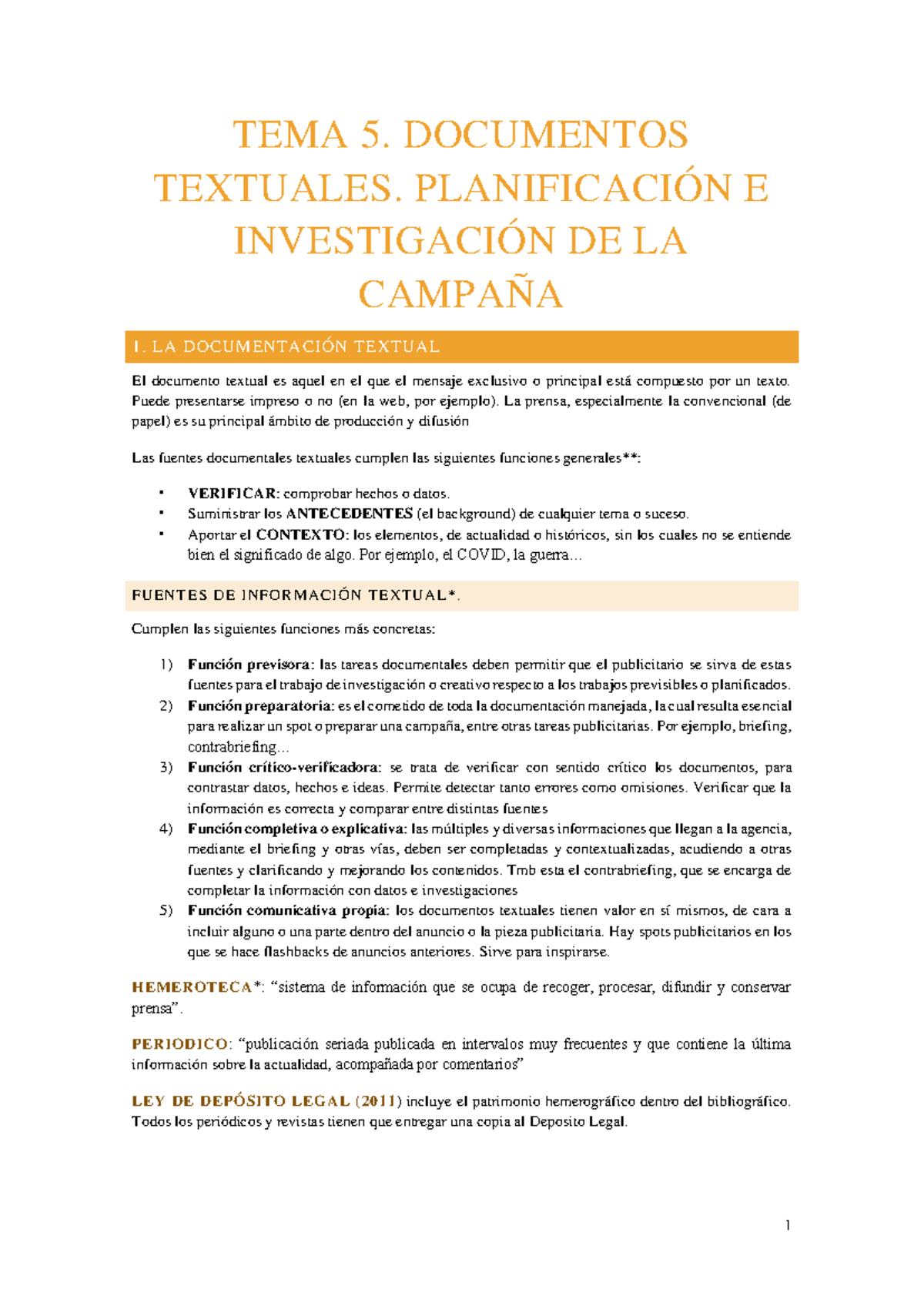 TEMA 5 - Apuntes - TEMA 5. DOCUMENTOS TEXTUALES. PLANIFICACIÓN E ...