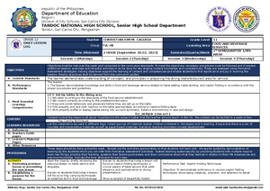 PED 031 - Student Profile Blank Template - Hospitality Management - Studocu