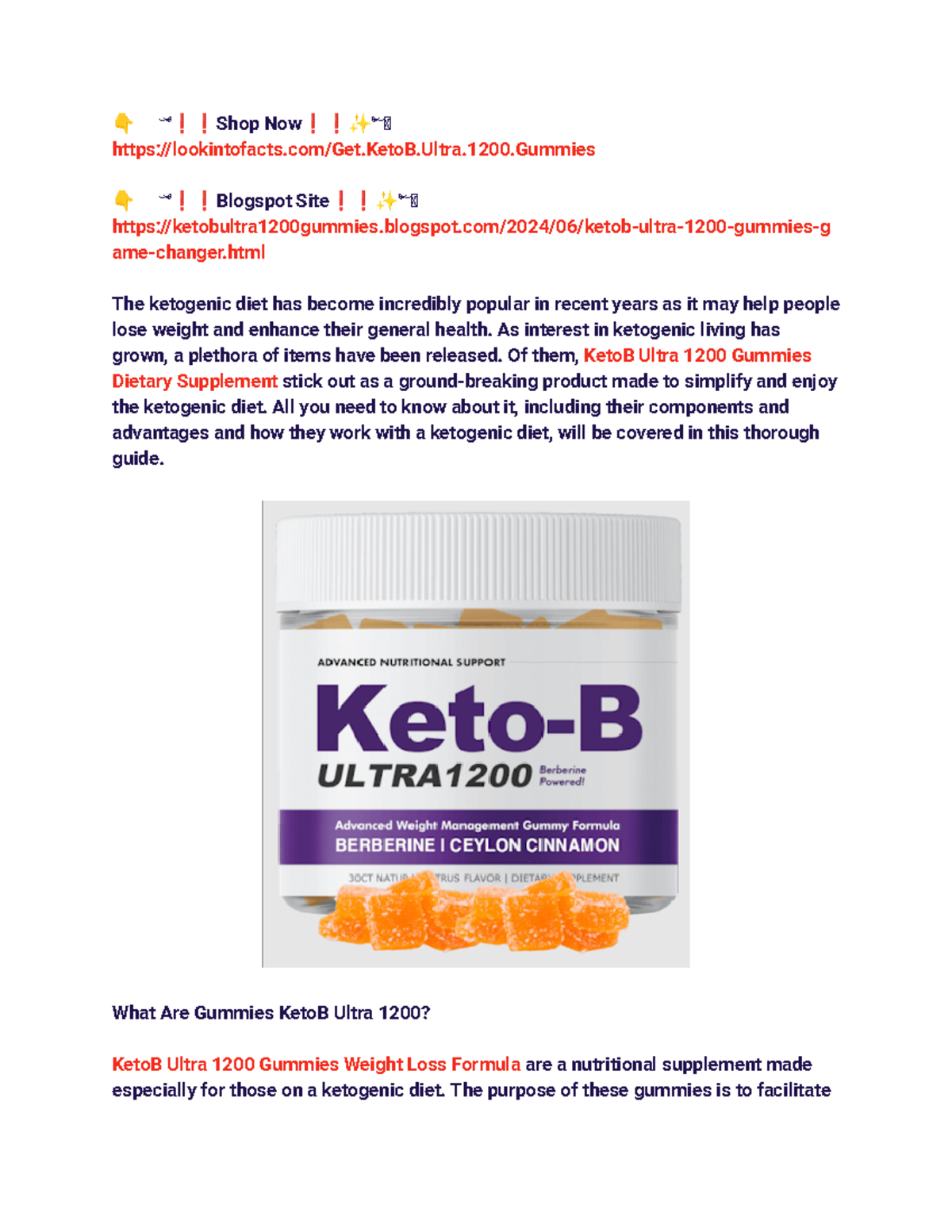Keto B Ultra 1200 Gummies Promote Fat Burning - 👇༺ Shop Now ༻ - Studocu