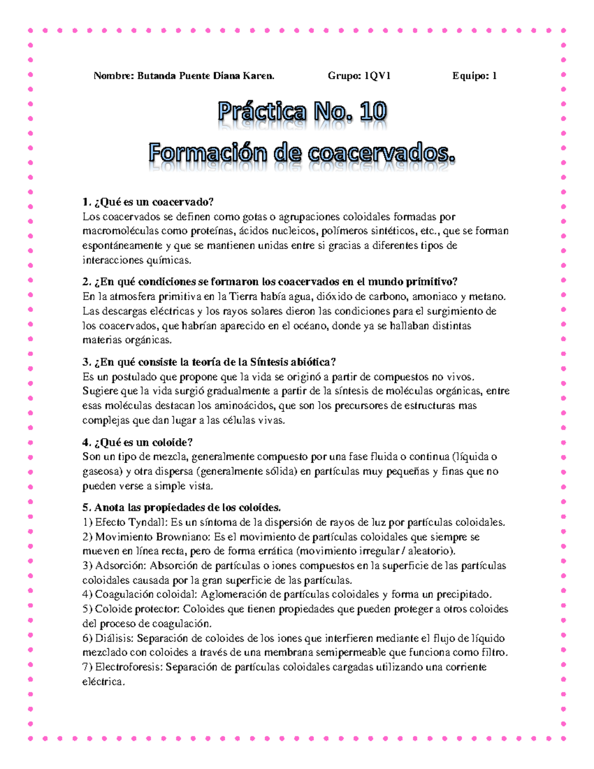 Bitácora 10 - Bitácora para biologia celular de eucariotes corresponde ...