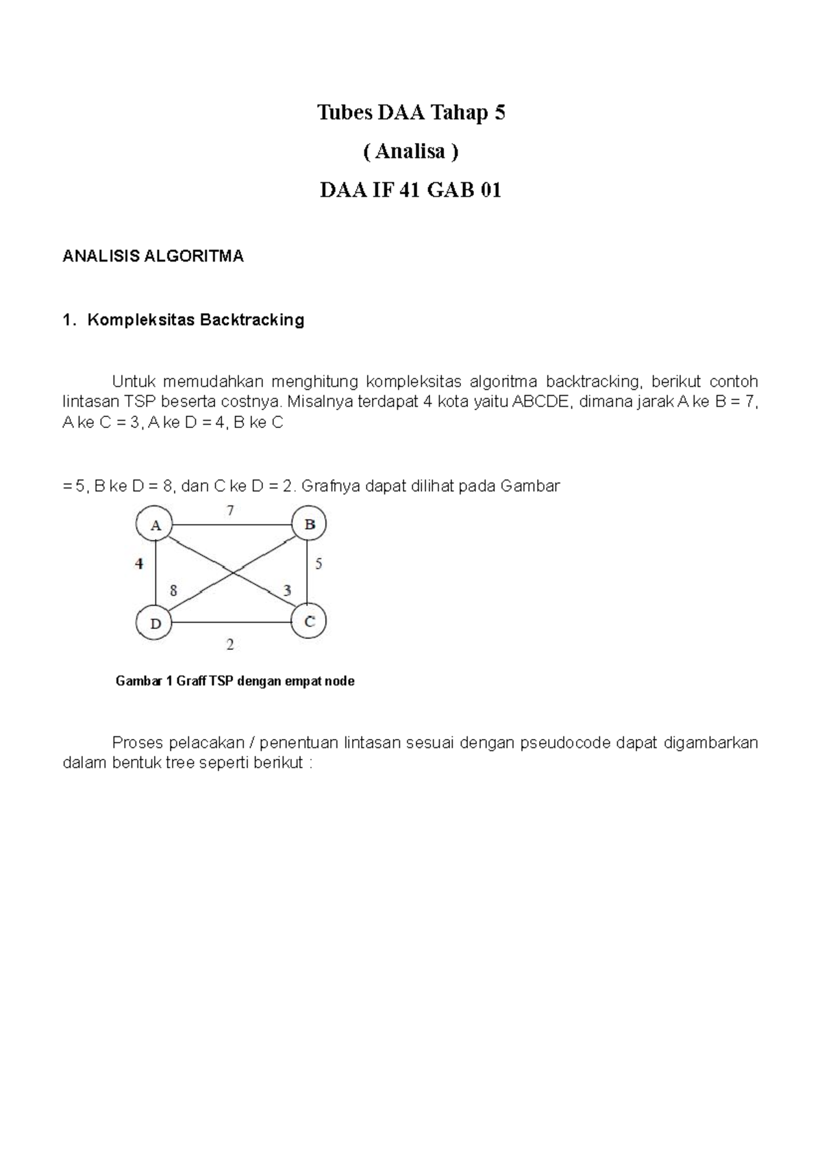 Tubes Tahap 5 - Tubes DAA Tahap 5 ( Analisa ) DAA IF 41 GAB 01 ANALISIS ...