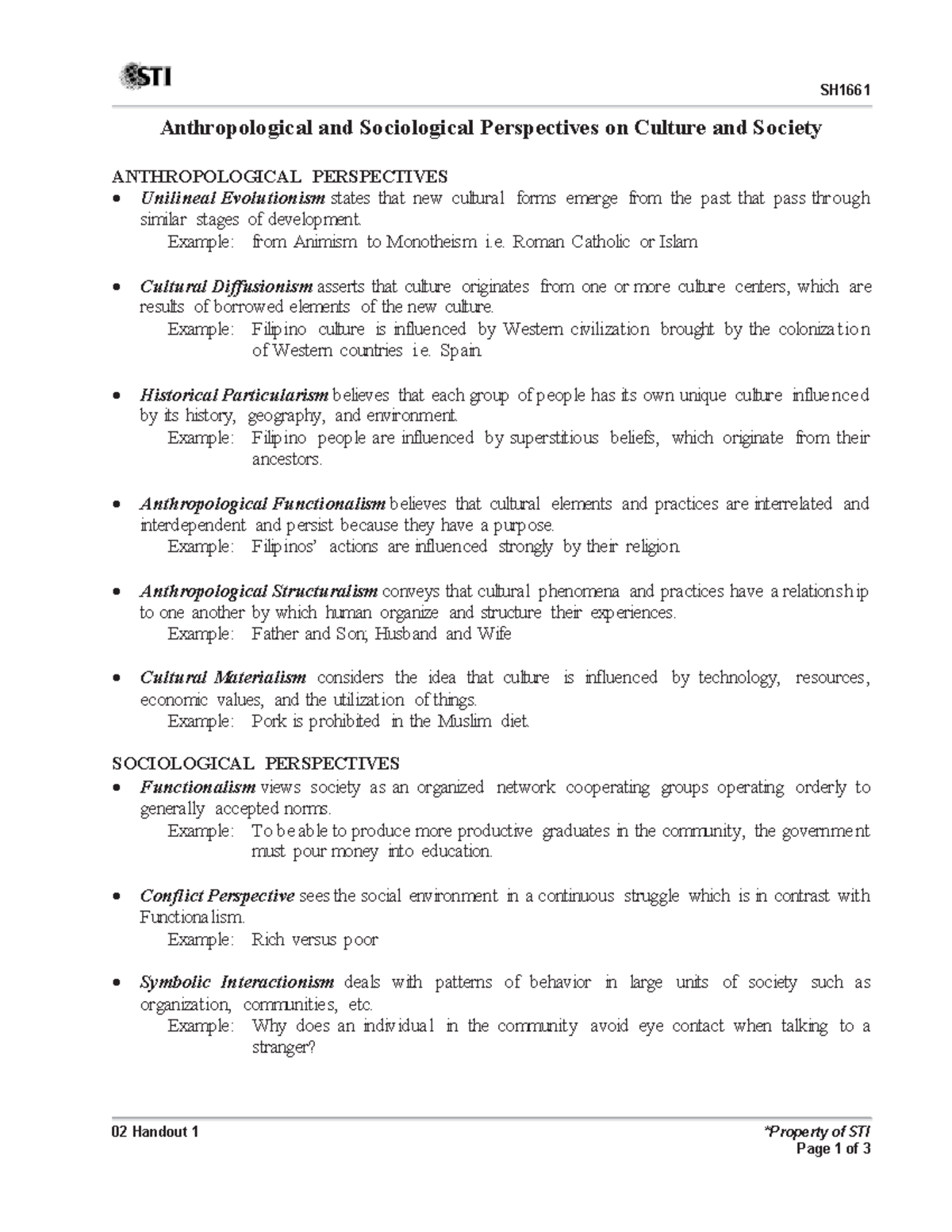 02 Handout 1 - references for the subject economics for the students ...
