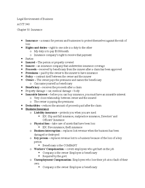 Legal Environment of Business Chapter 15 - public policy ex- statutory ...