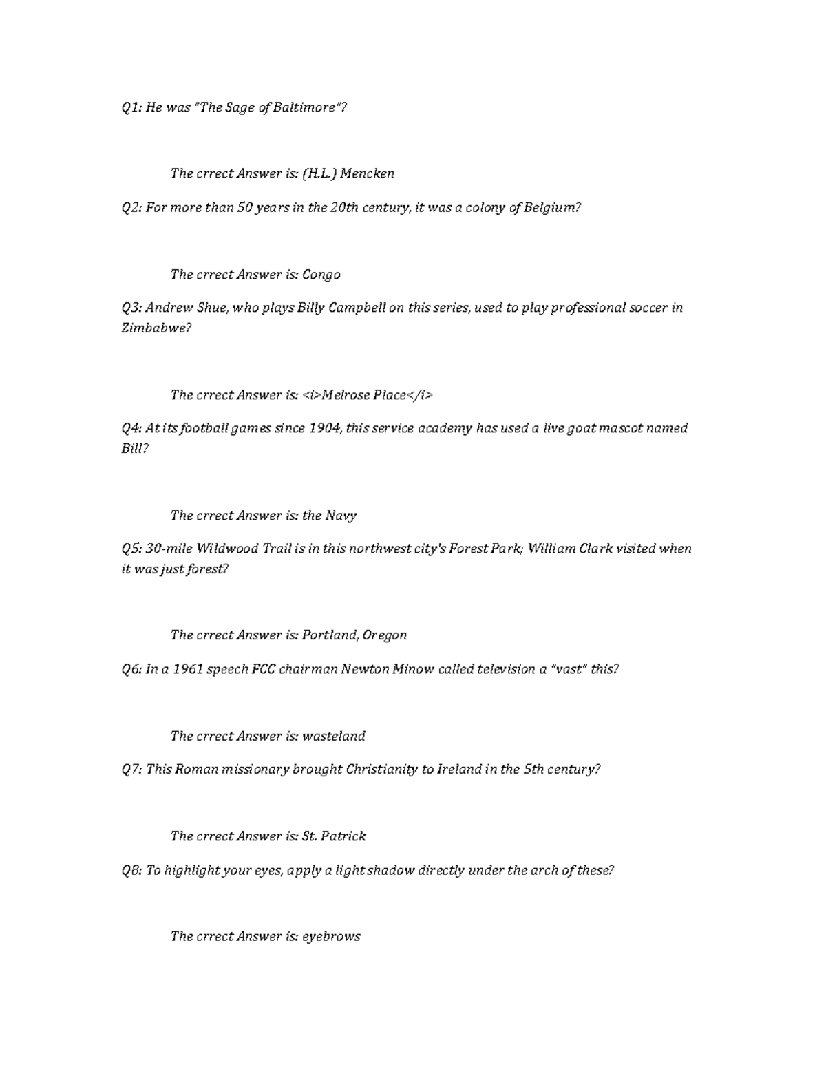 1 Example for KCHG - Summary FDR's Folly - Q1: He was "The Sage of ...