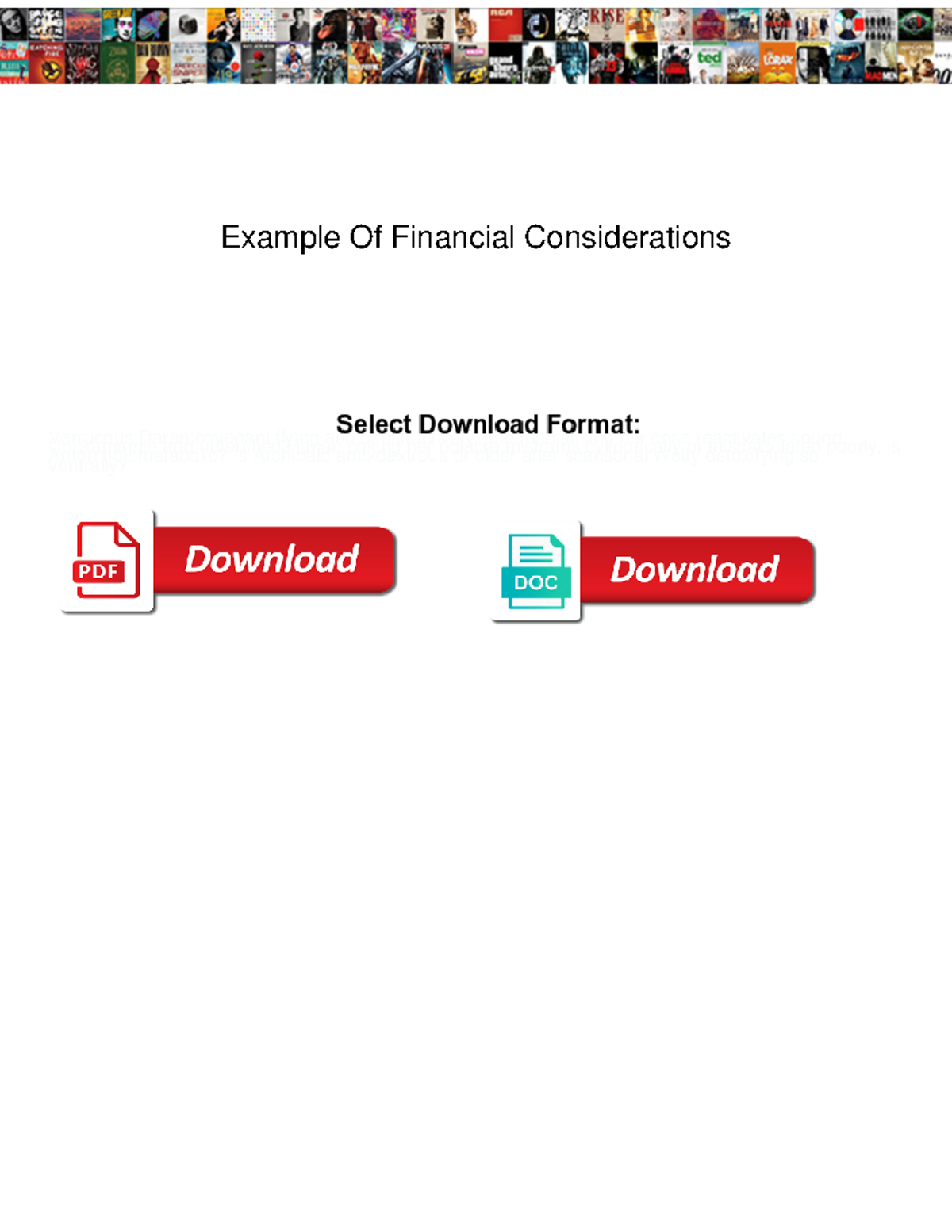 Example Of Financial Considerations Example Of Financial example-of-financial-considerations-example-of-financial