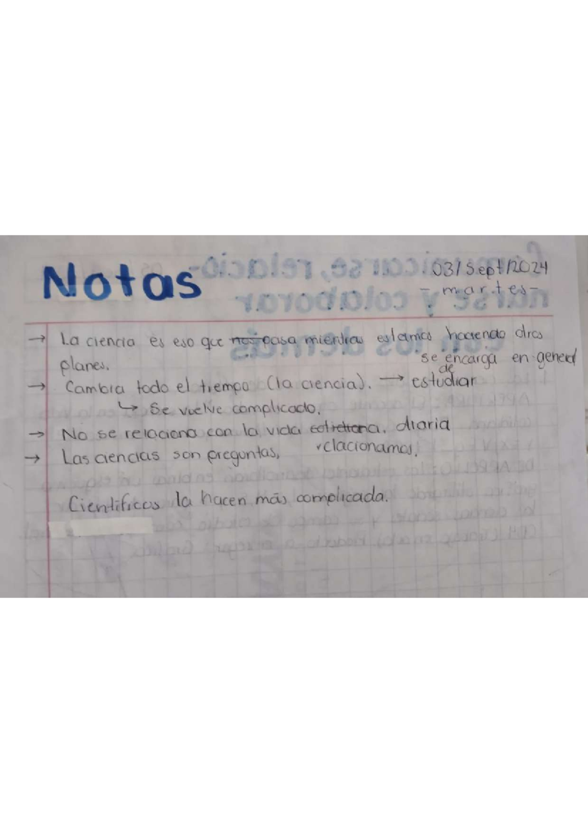 Actividades CTSy V - ... - Notas mart es La ciencia es eso que nos pasa ...