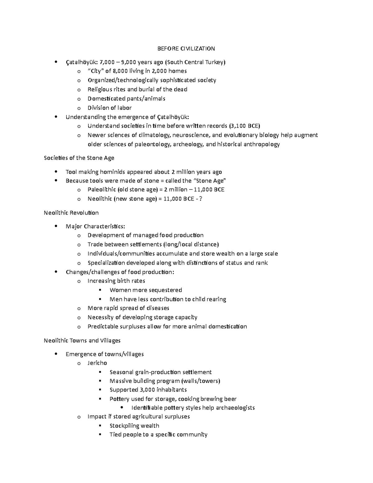 Before Civilization - BEFORE CIVILIZATION Çatalhöyük: 7,000 – 9,000 ...