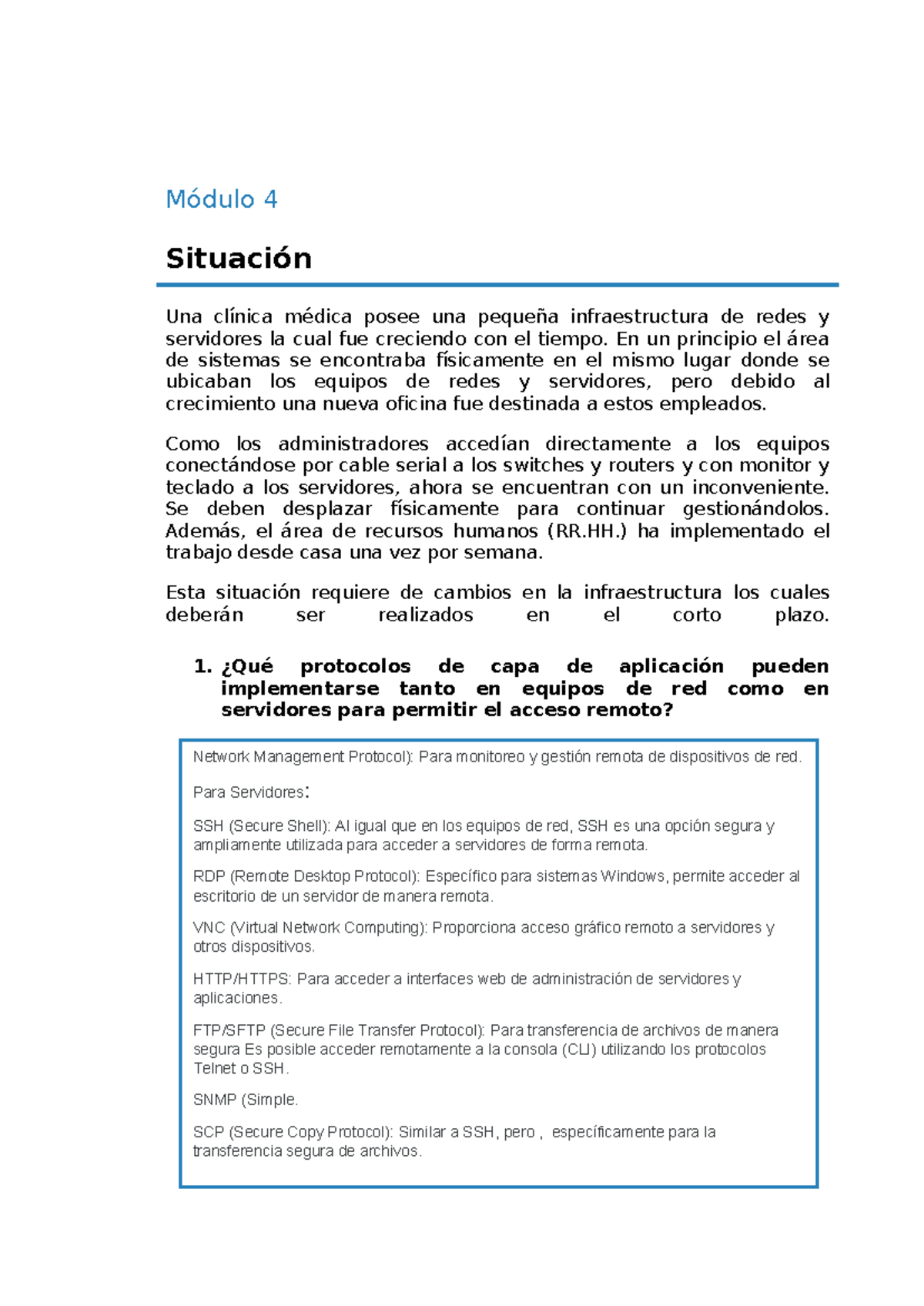 Actividad 4 - aca les dejo la api4 de primer año de servidores resuelta - Módulo 4 Situación Una ...