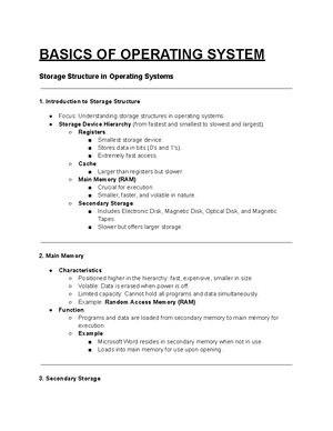 2.0 Types of operating system - 1. TYPES OF OPERATING SYSTEM A. Batch ...