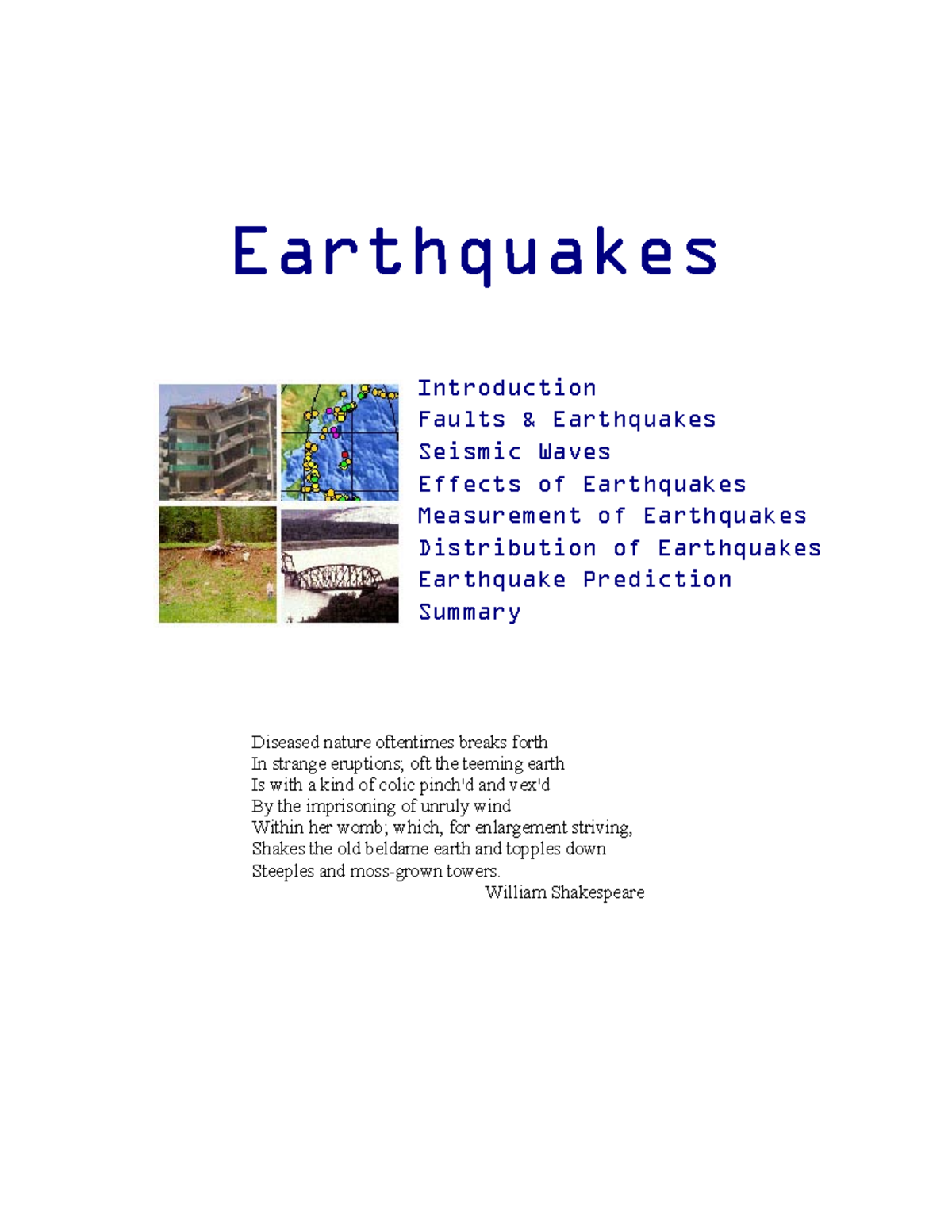 06. Studying Earthquakes for society - Earthquakes Introduction Faults ...