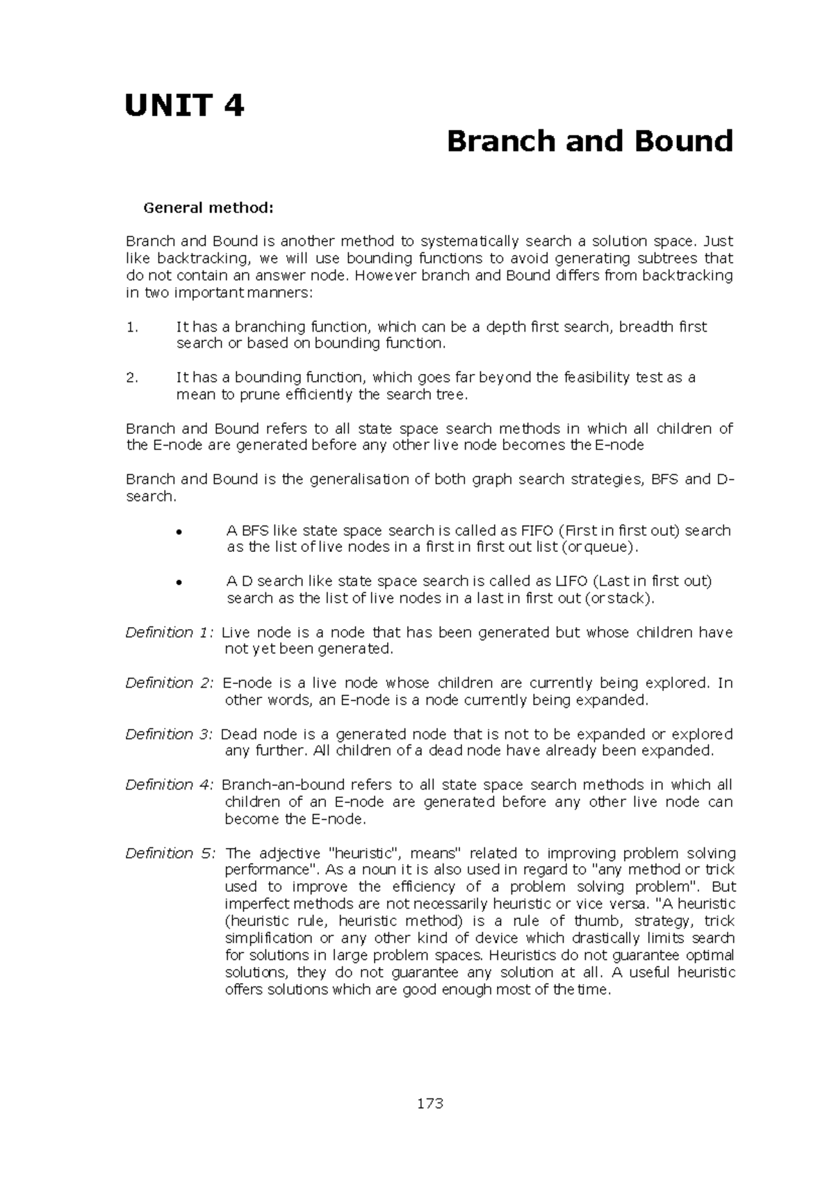 DAA-Notes 0-125-143 - Summary BE Information Technology - UNIT 4 Branch ...
