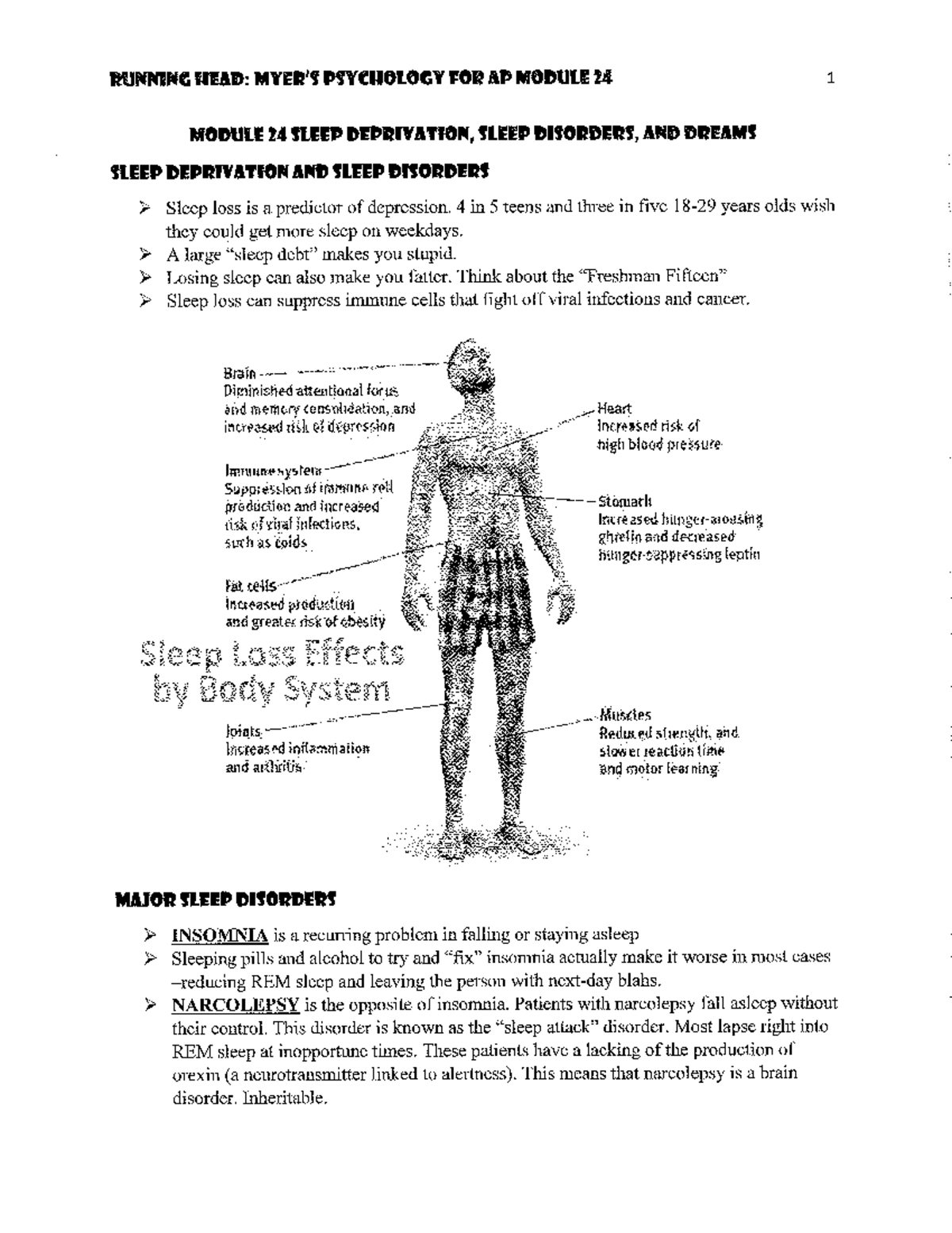 Module 24 - CHEAT SHEET - PSY 150 - Studocu